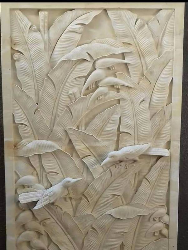 Relief Motif Daun Pisang California untuk Dinding Interior Rumah ...