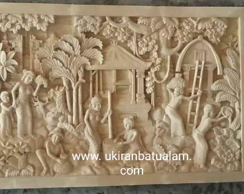 Serasa Tinggal di Bali! Relief Dinding Rumah Khas Bali - Ukiran Bali