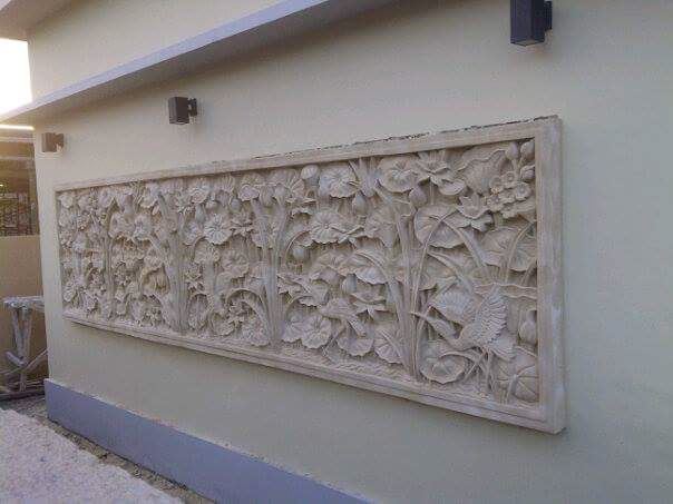 Relief Dinding Ukiran Batu Alam - Ukiran Bali